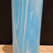 Light Blue and Cream Glass Vase for Flowers - Etsy