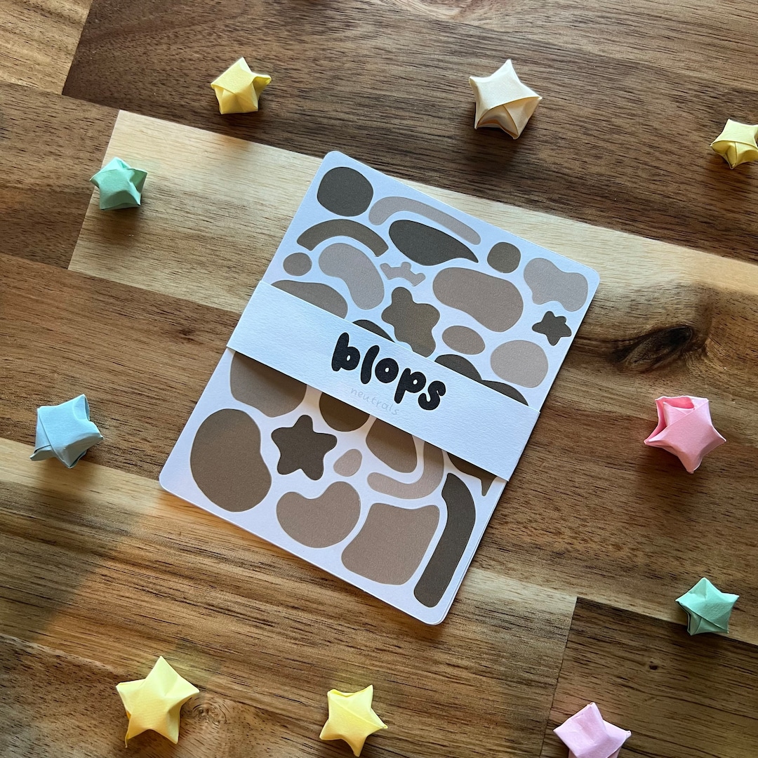 Blops Set Mini Sticker Sheets - Etsy