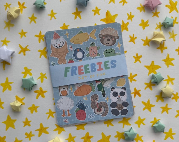 Freebie Mini Sticker Sheet Set - Etsy