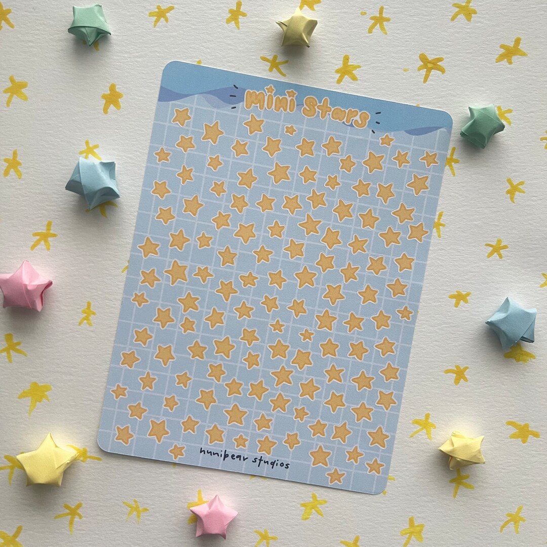Mini Stars Sticker Sheet - Etsy