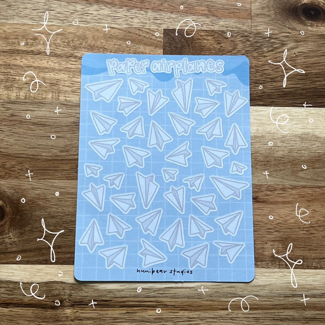 Paper Airplanes Sticker Sheet - Etsy