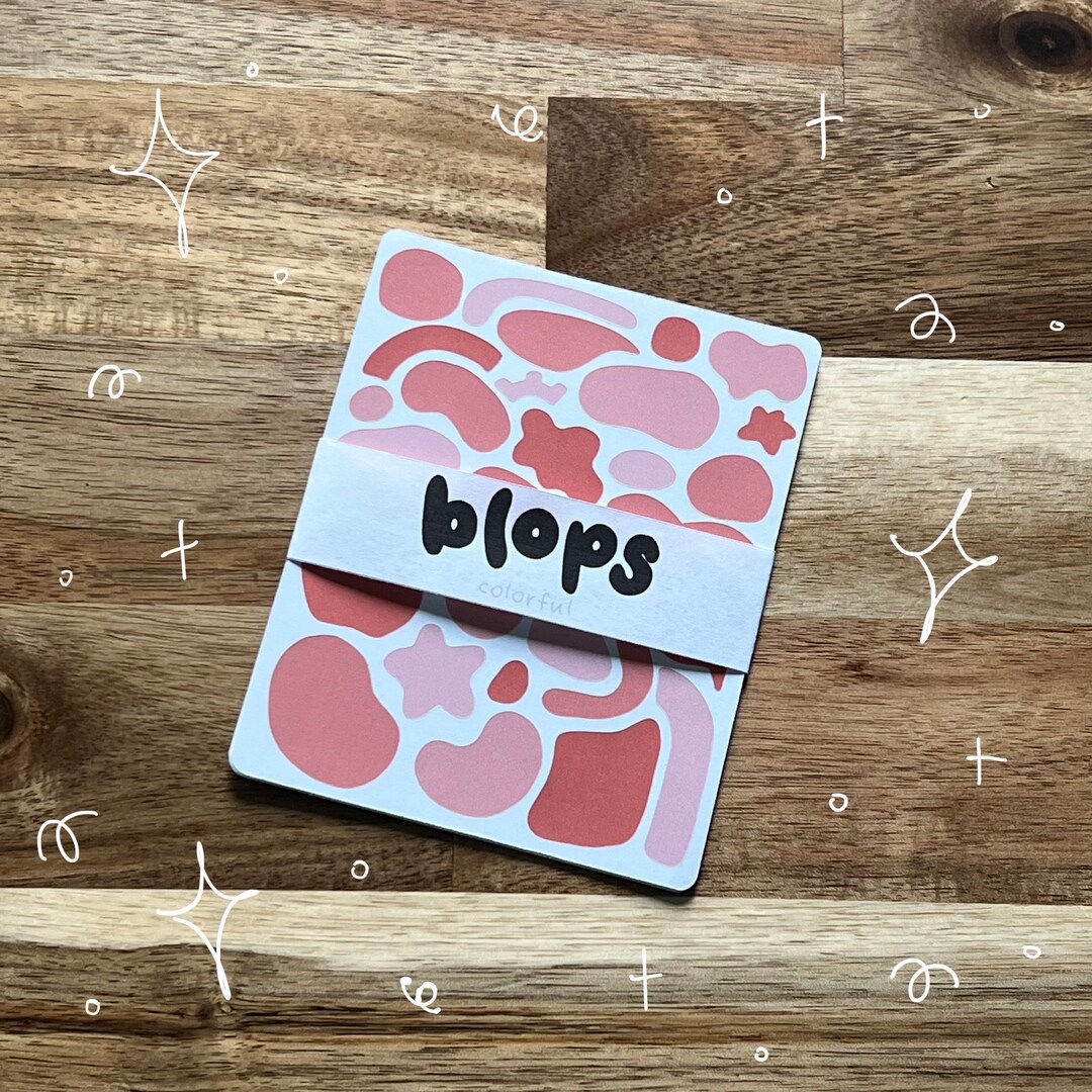 Blops Set Mini Sticker Sheets - Etsy