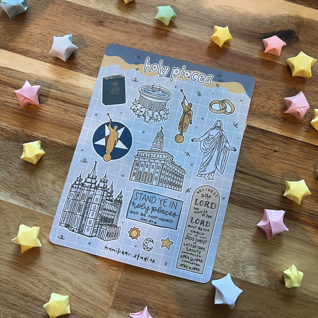 Holy Places Sticker Sheet - Etsy