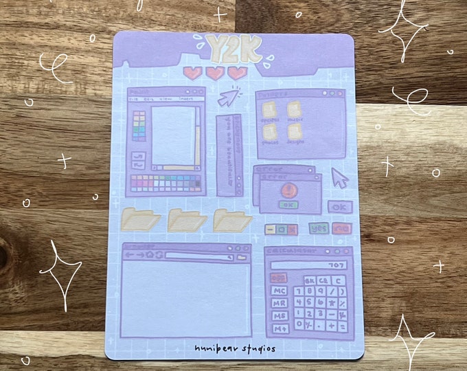 Y2K Sticker Sheets - Etsy