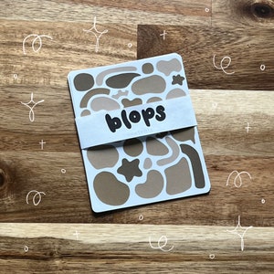 Blops Set Mini Sticker Sheets - Etsy