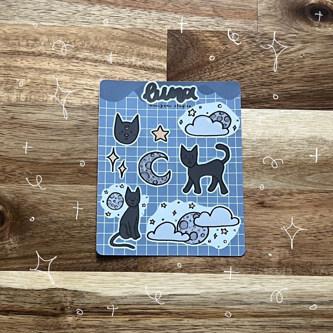 Luna Mini Sticker Sheet - Etsy