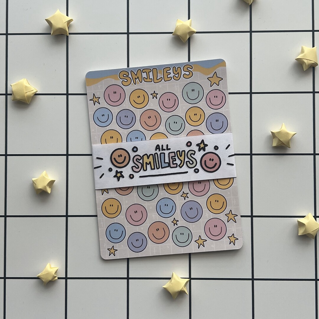 Smileys Sticker Sheets - Etsy