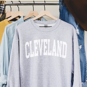 Vintage Cleveland Sweatshirt, Cleveland Fan Crewneck Sweatshirt, Boho ...