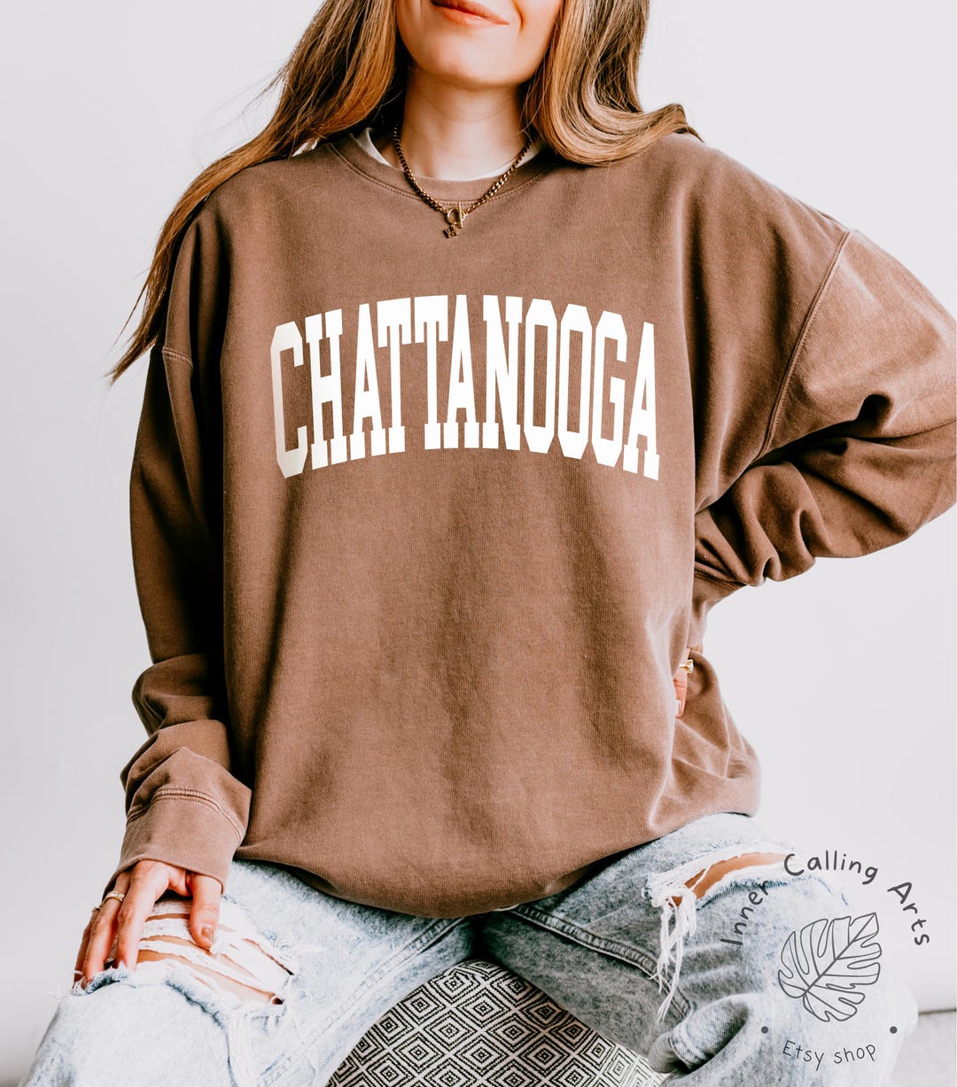 Comfort Colors® Lightweight CHATTANOOGA Sweatshirt, Chattanooga Fan Crewneck, Chattanooga ...