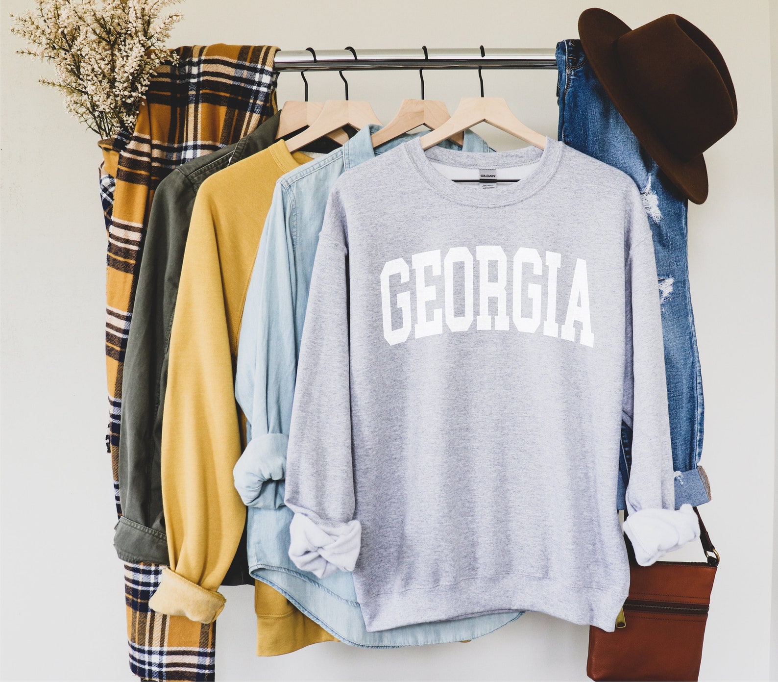Vintage Georgia Sweatshirt Georgia Fan Crewneck Sweatshirt - Etsy