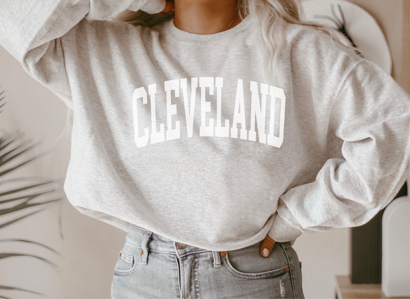 Vintage Cleveland Sweatshirt Cleveland Fan Crewneck - Etsy