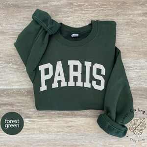 Retro Paris Crewneck, Minimalist Paris Sweatshirt, Boho, Classy, Paris ...