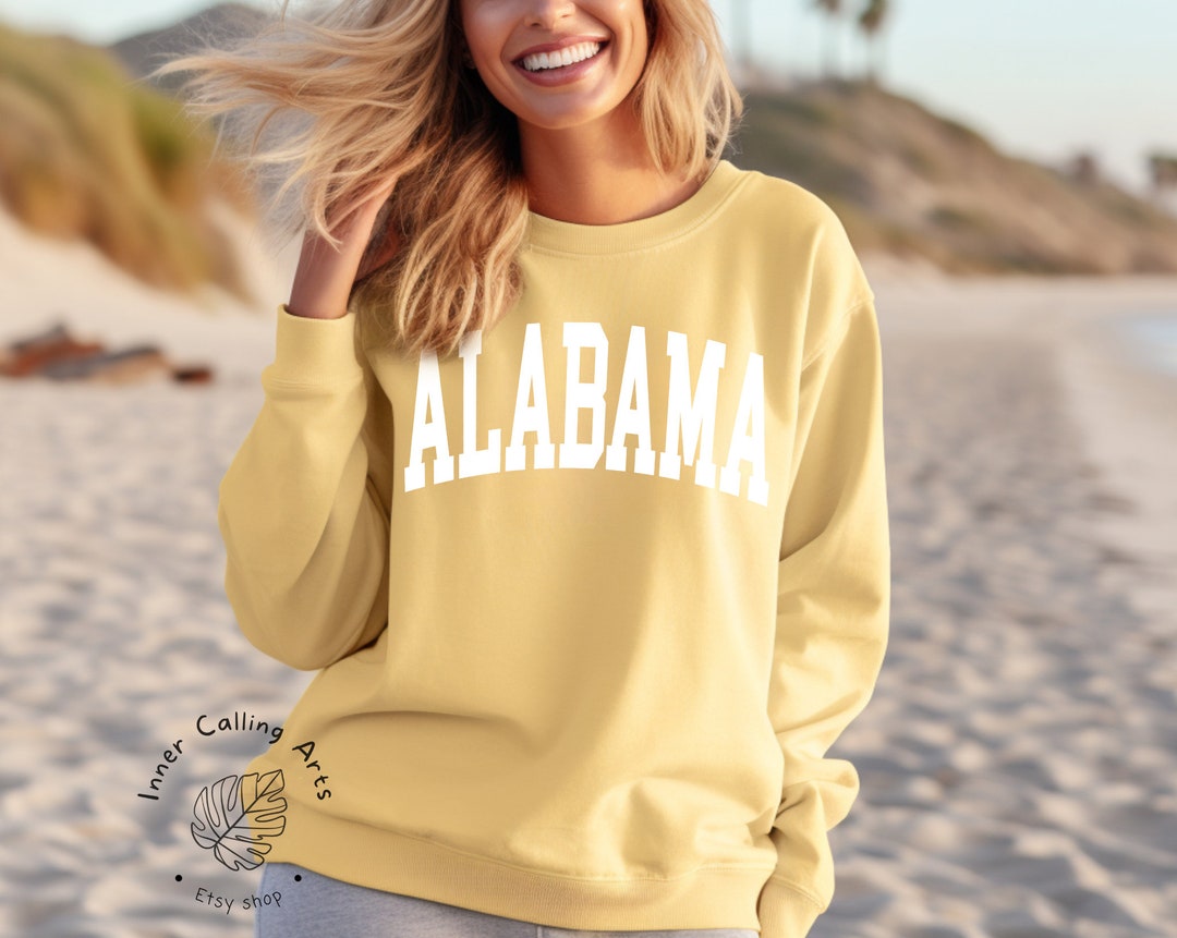 Comfort Colors® Alabama Sweatshirt, Alabama Shirt, Alabama Crewneck ...