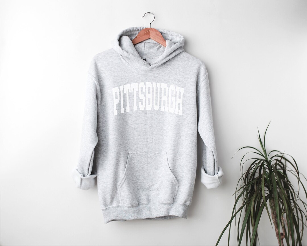 Minimalist Pittsburgh Hoodie, Pittsburgh Fan Crewneck Vintage, Boho ...