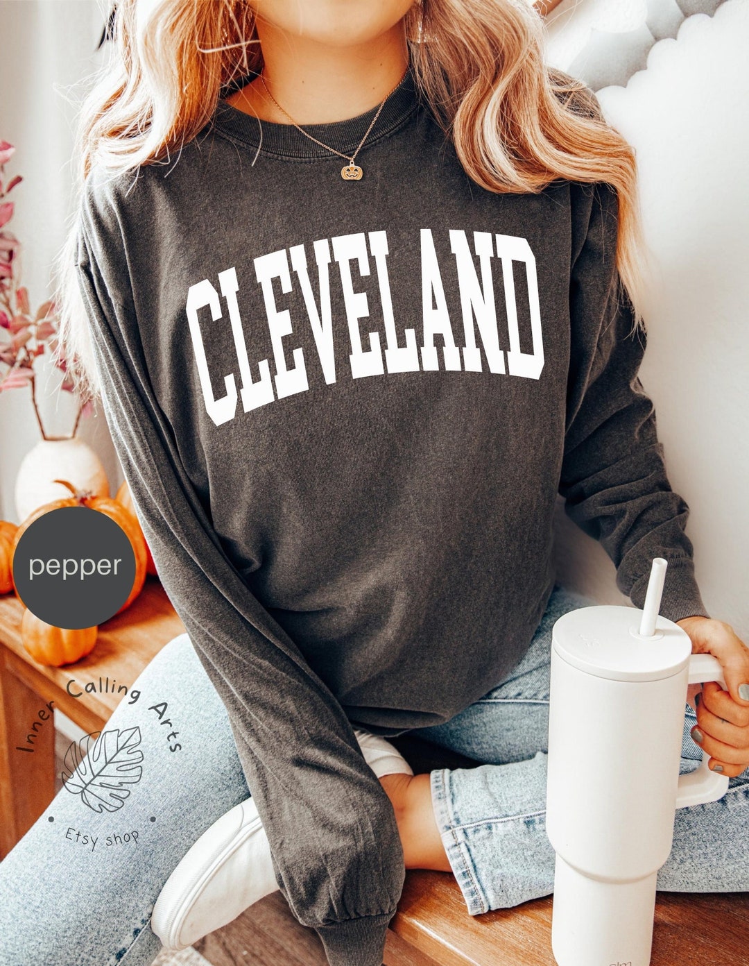 Comfort Colors® Cleveland Longsleeve Shirt, Cleveland Fan Crewneck ...