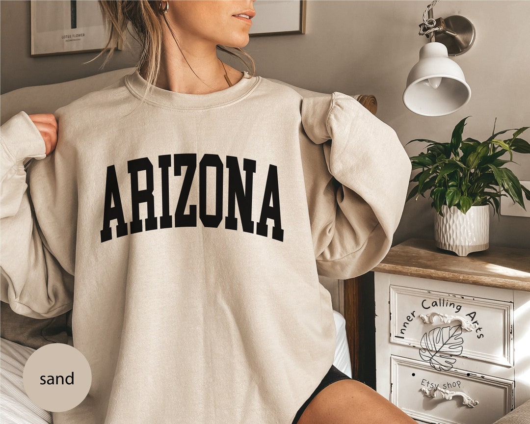 Arizona Sweatshirt, Retro Arizona Fan Crewneck Sweatshirt, Boho Arizona ...