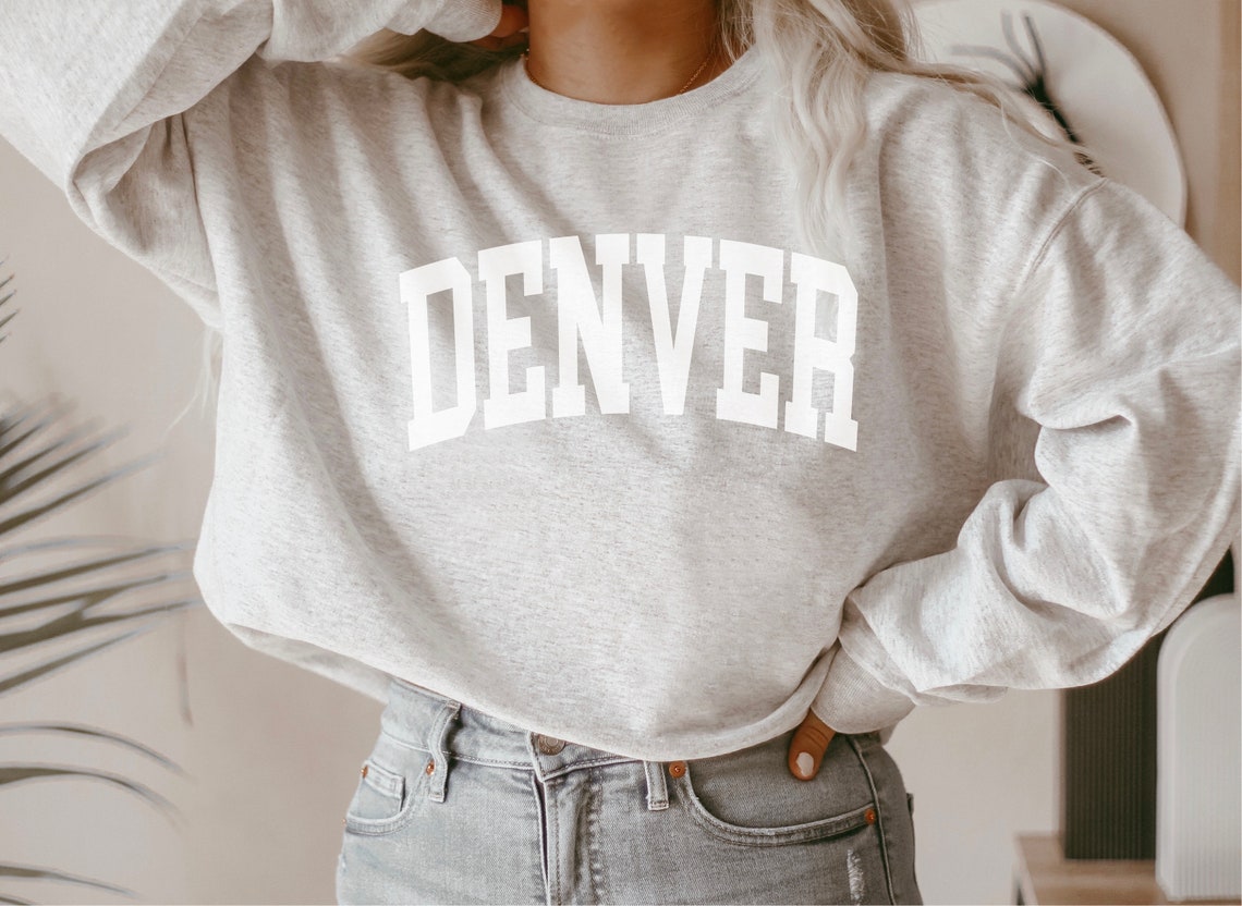 Vintage Denver Sweatshirt, Denver Fan Crewneck Sweatshirt, Boho Denver ...