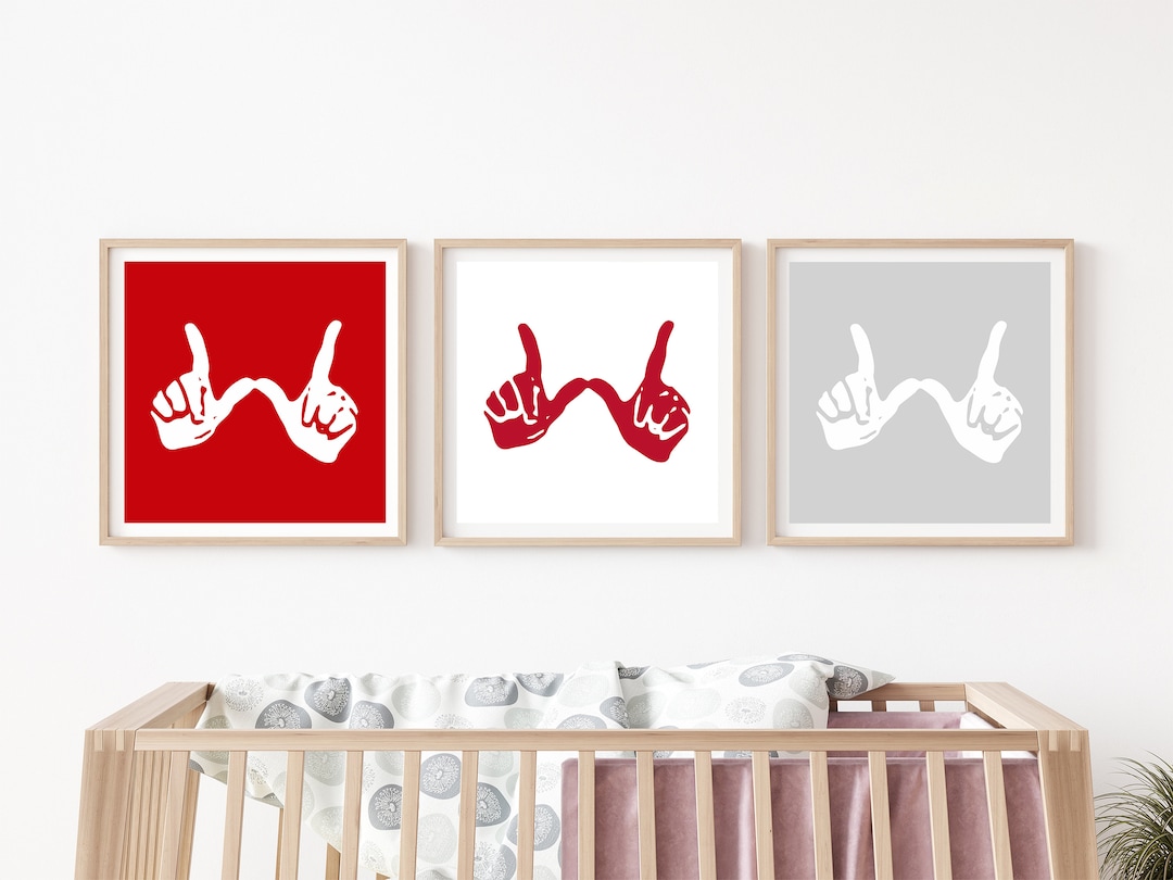 University of Wisconsin - Dubs up Print - Etsy