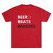Wisconsin Badgers Tri-blend Tee - Beer Brats and Badgers Design ...