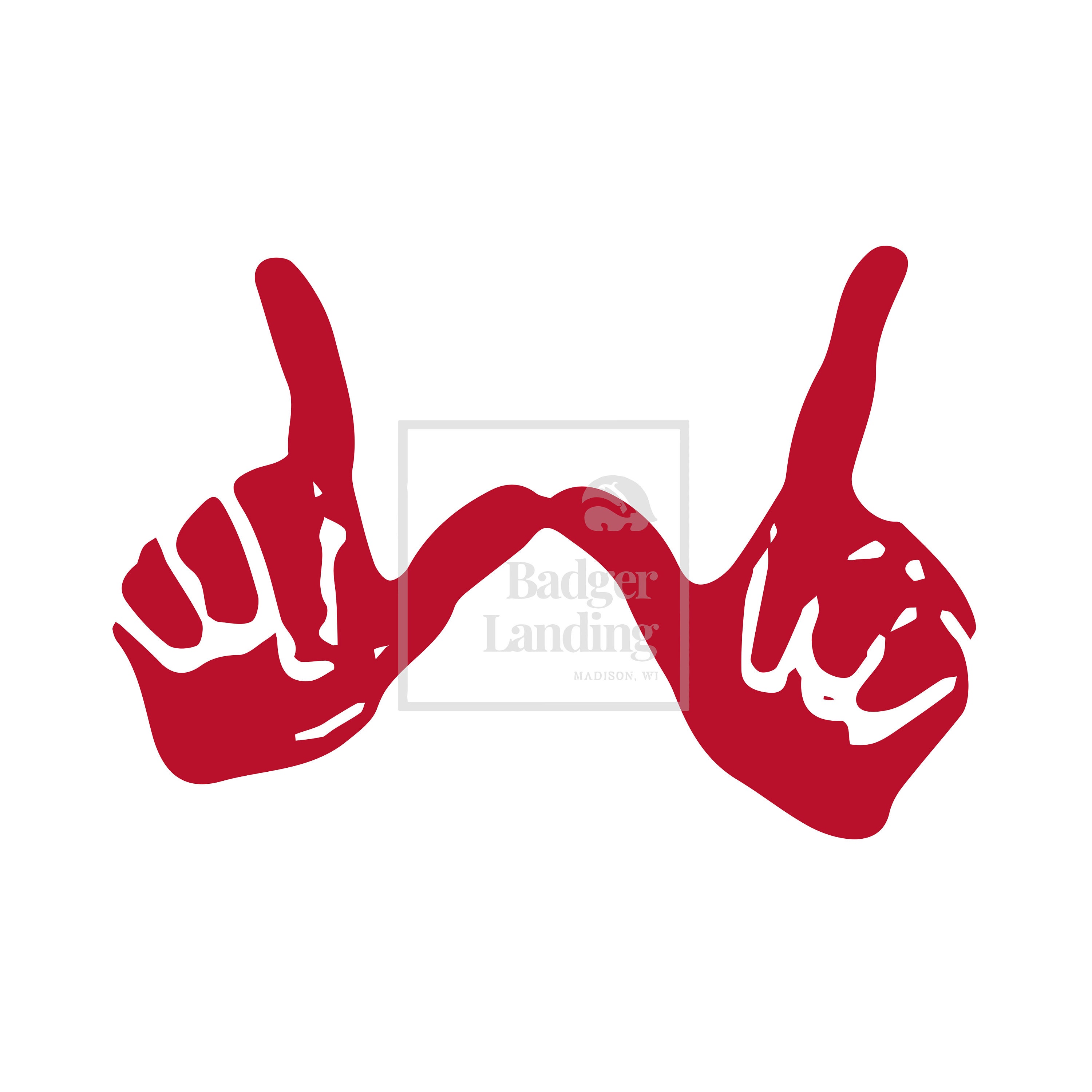 University of Wisconsin - Dubs up Print - Etsy