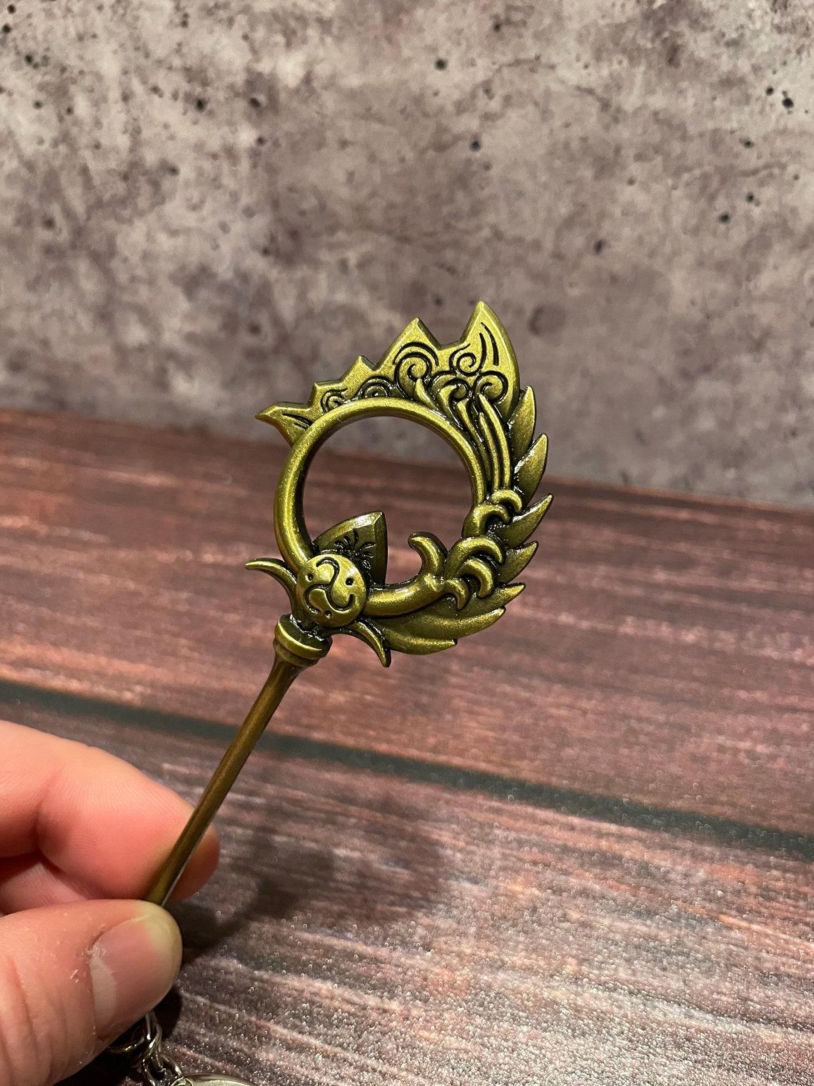 League of Legendes Nami Weapon Pendant Keychain Metal Key Ring - Etsy