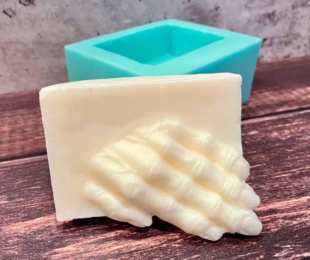 Silicone Skeleton Hand Halloween Soap Mold DIY Craft Gift Homemade ...