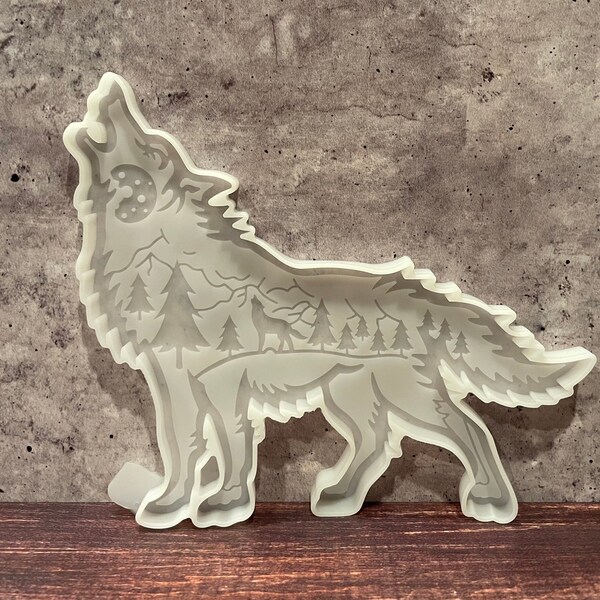 Wolf Silicone Mold - Etsy UK