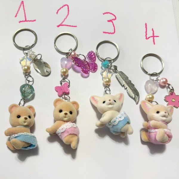 Sylvanian Families Keychain - Etsy
