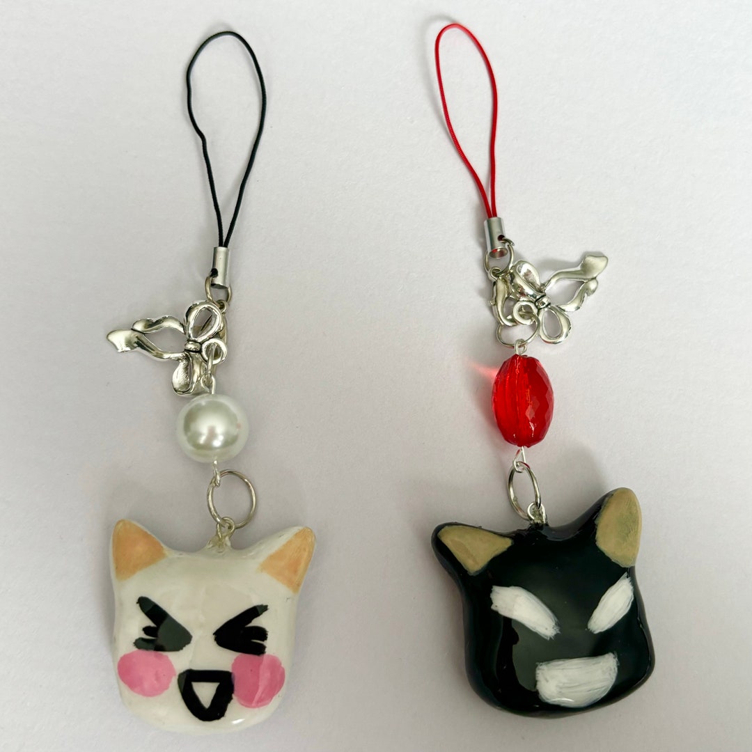 Handmade Adorable Toro Inoue and Kuro Phone Charm / Keychain - Etsy