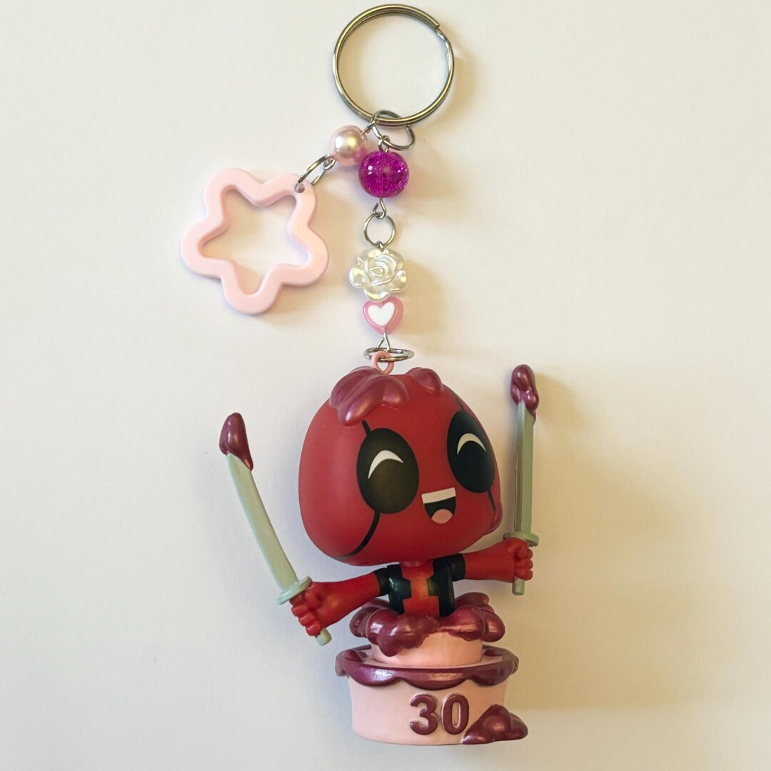 Adorable Handmade Deadpool Keychains - Etsy