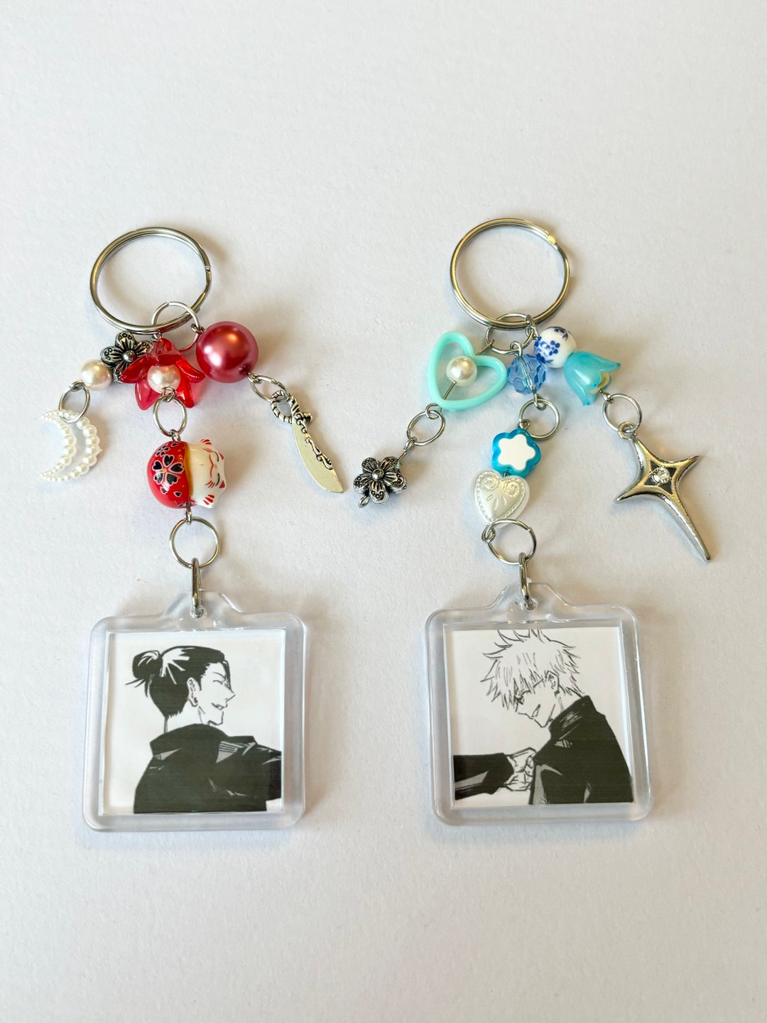 Handmade Cute Jujutsu Kaisen Matching Keychains - Etsy