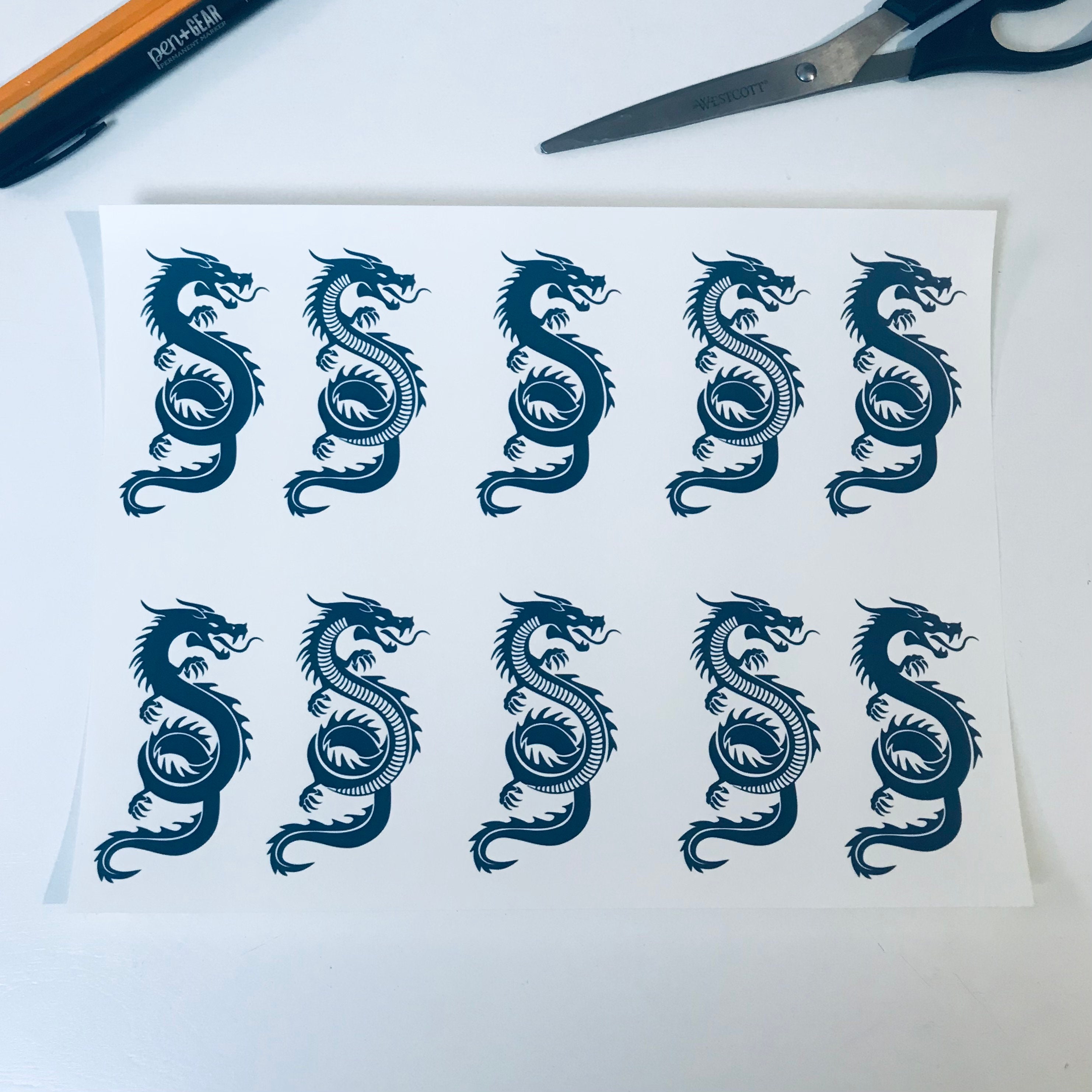 Dragon Tattoo Dragon Temporary Tattoo Dragon Fake Tattoo for Upper Arm ...