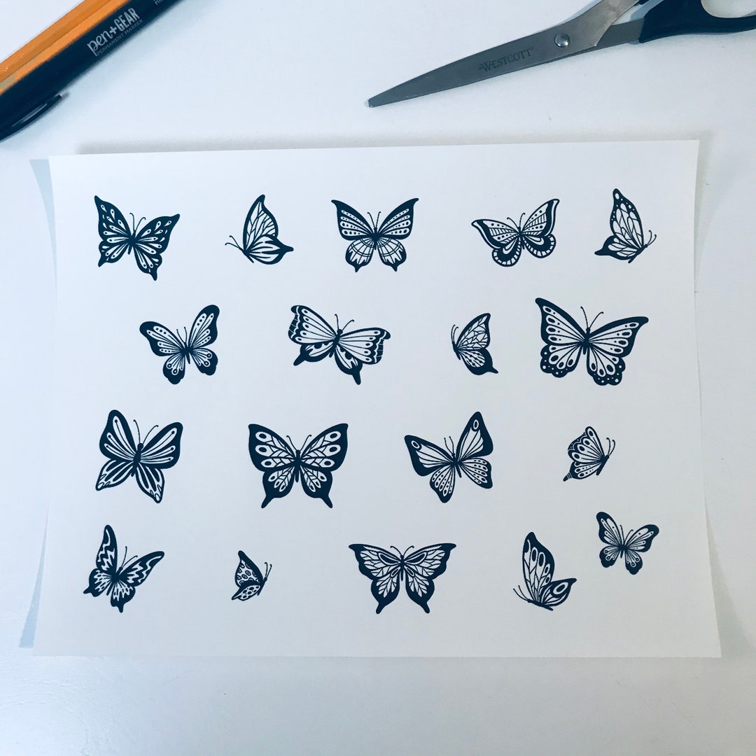 Butterfly Temporary Tattoos - Butterfly Fake Tattoos - Temporary Tattoo ...