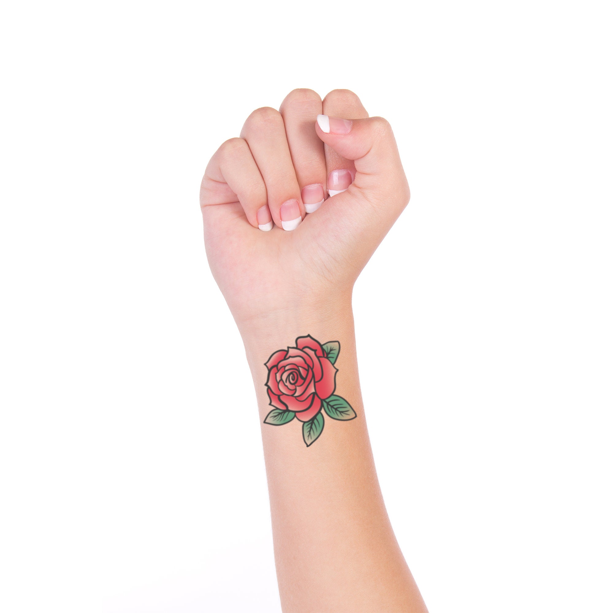 Rose Temporary Tattoo - Etsy