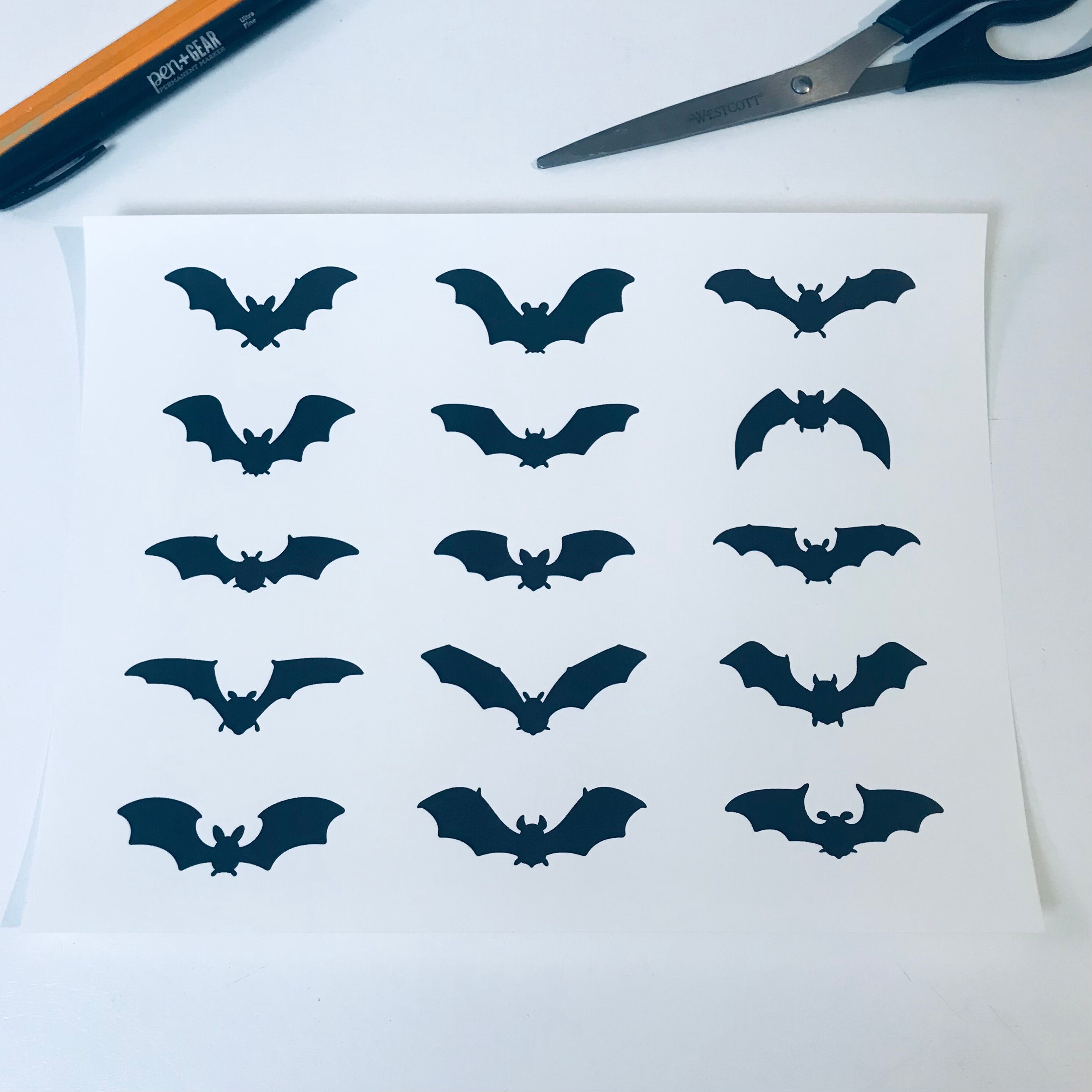 Halloween Bat Temporary Tattoo Bat Temporary Tattoo Fake | Etsy