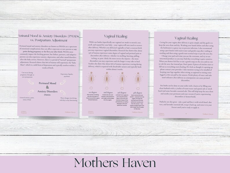 Printable Postpartum Guide | Pregnancy Self-care Guide | Postpartum ...