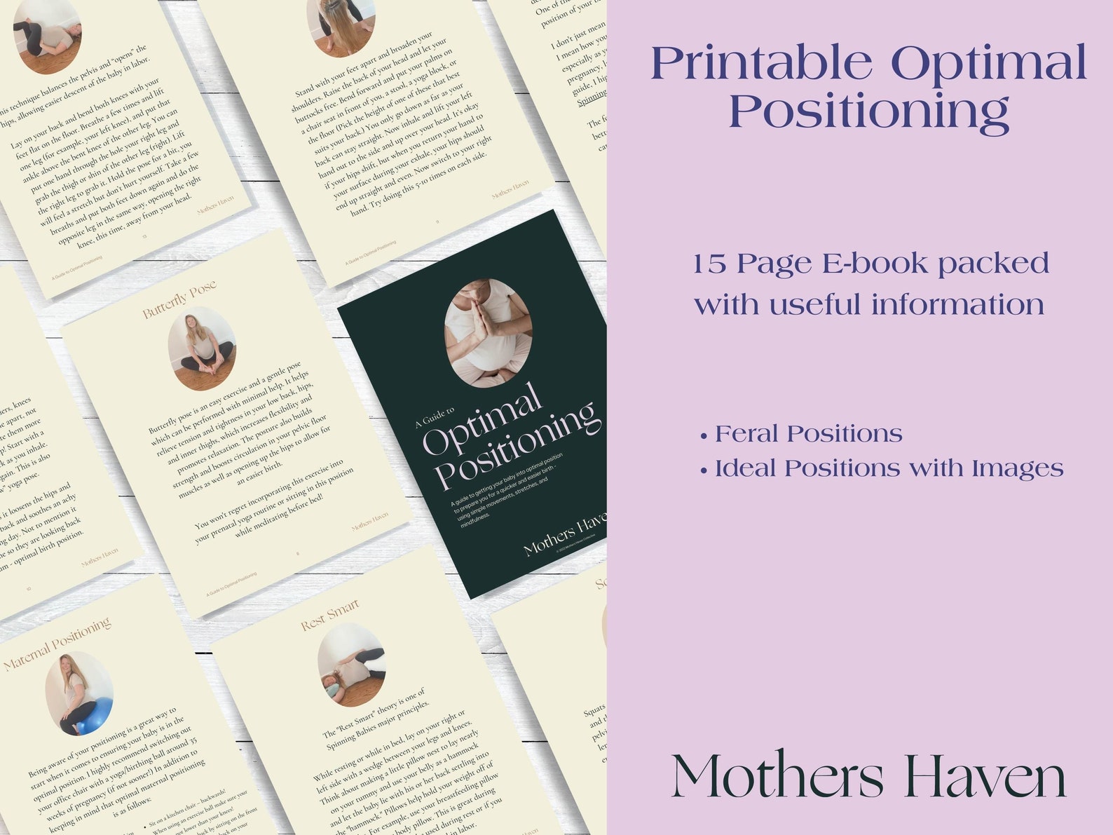 Printable Optimal Positioning Ebook | Pregnancy Guide | Pregnancy Must ...