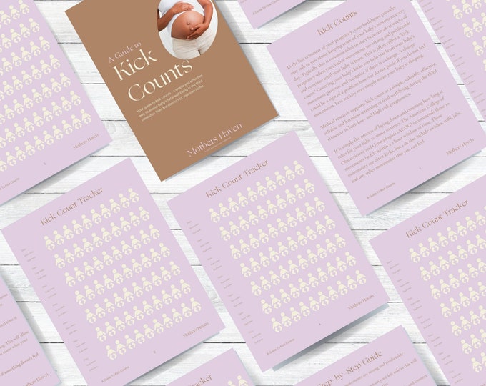 Fetal Kick Count Chart. Baby Kick Count Tracker. Printable Fetal ...