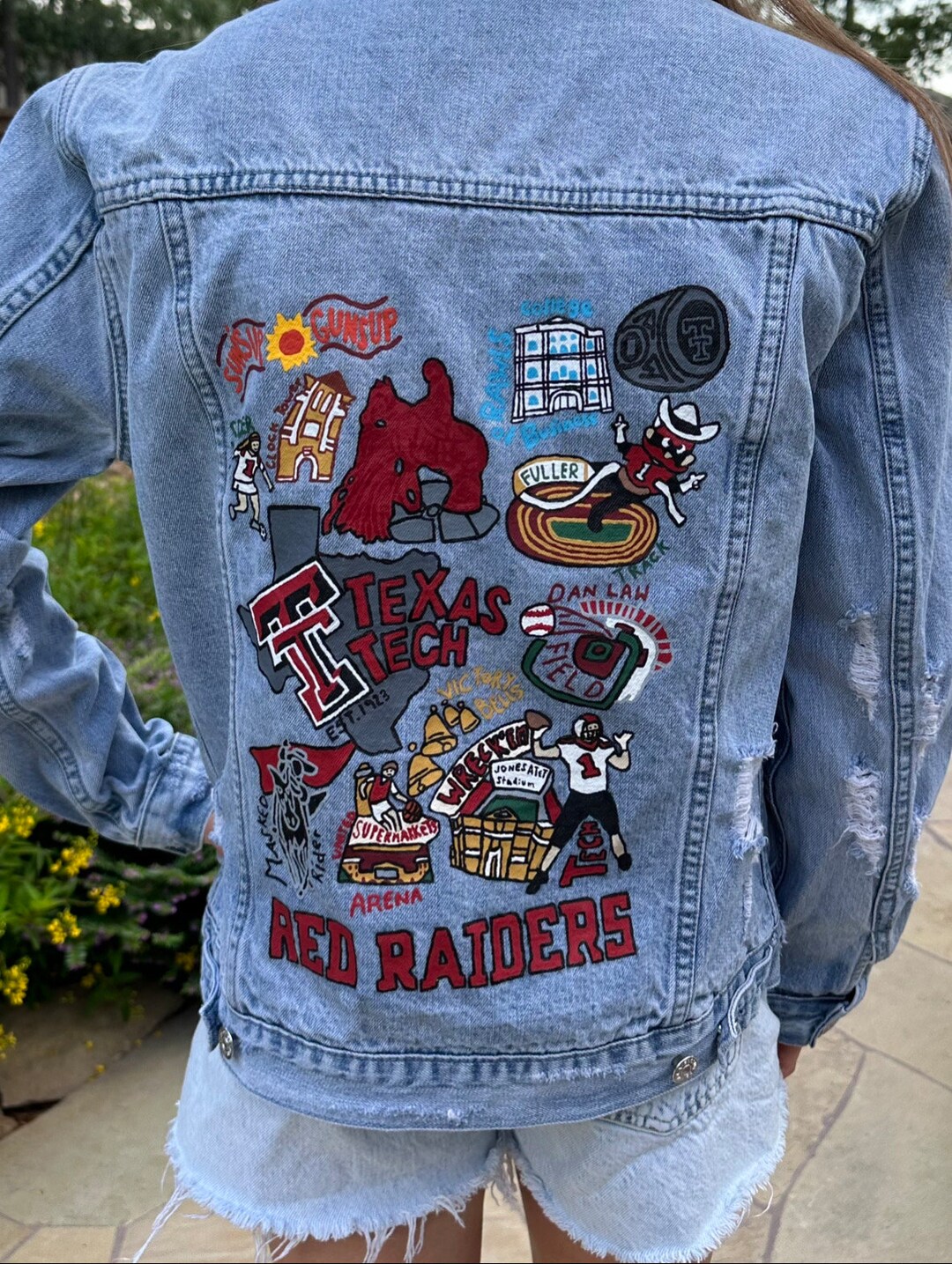 Hand Painted Texas Tech Jacket | Made to Order - Etsy