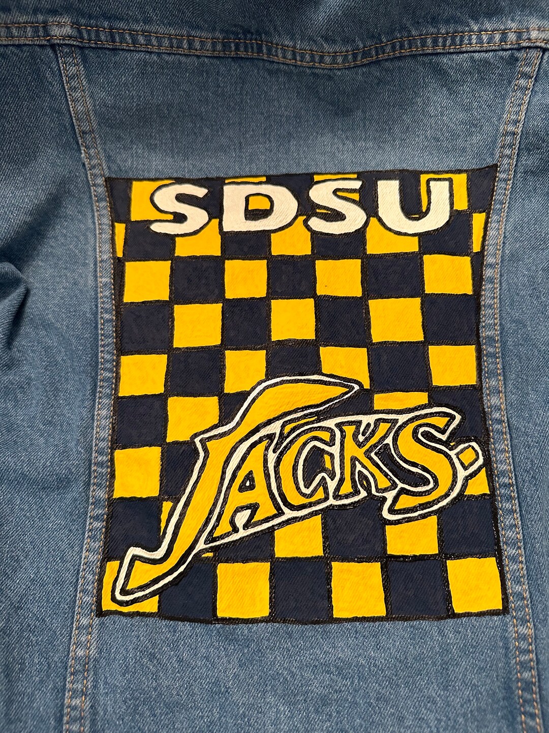 Hand Painted SDSU San Diego State University Jean Jacket | Made to ...