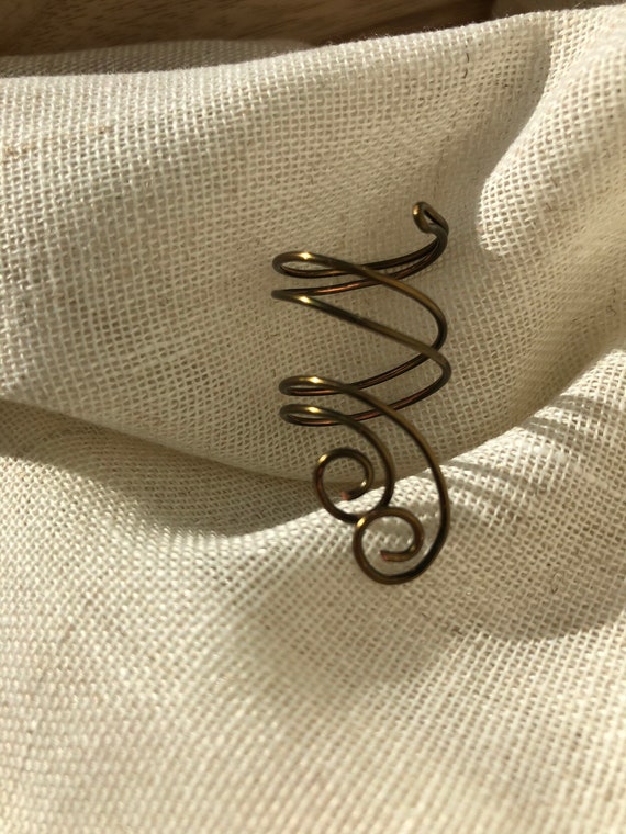 Antique Copper Wire Ring Wire Wrap Design Ring Scroll Wire - Etsy