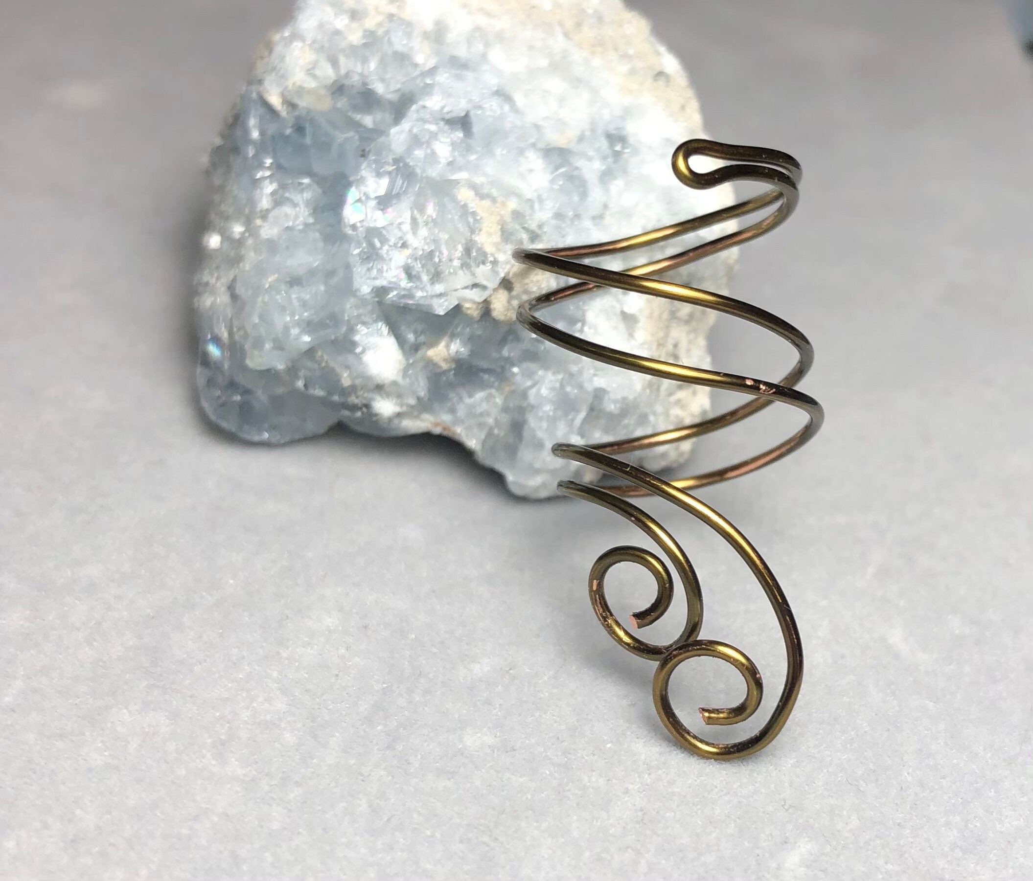 Antique Copper Wire Ring Wire Wrap Design Ring Scroll Wire - Etsy