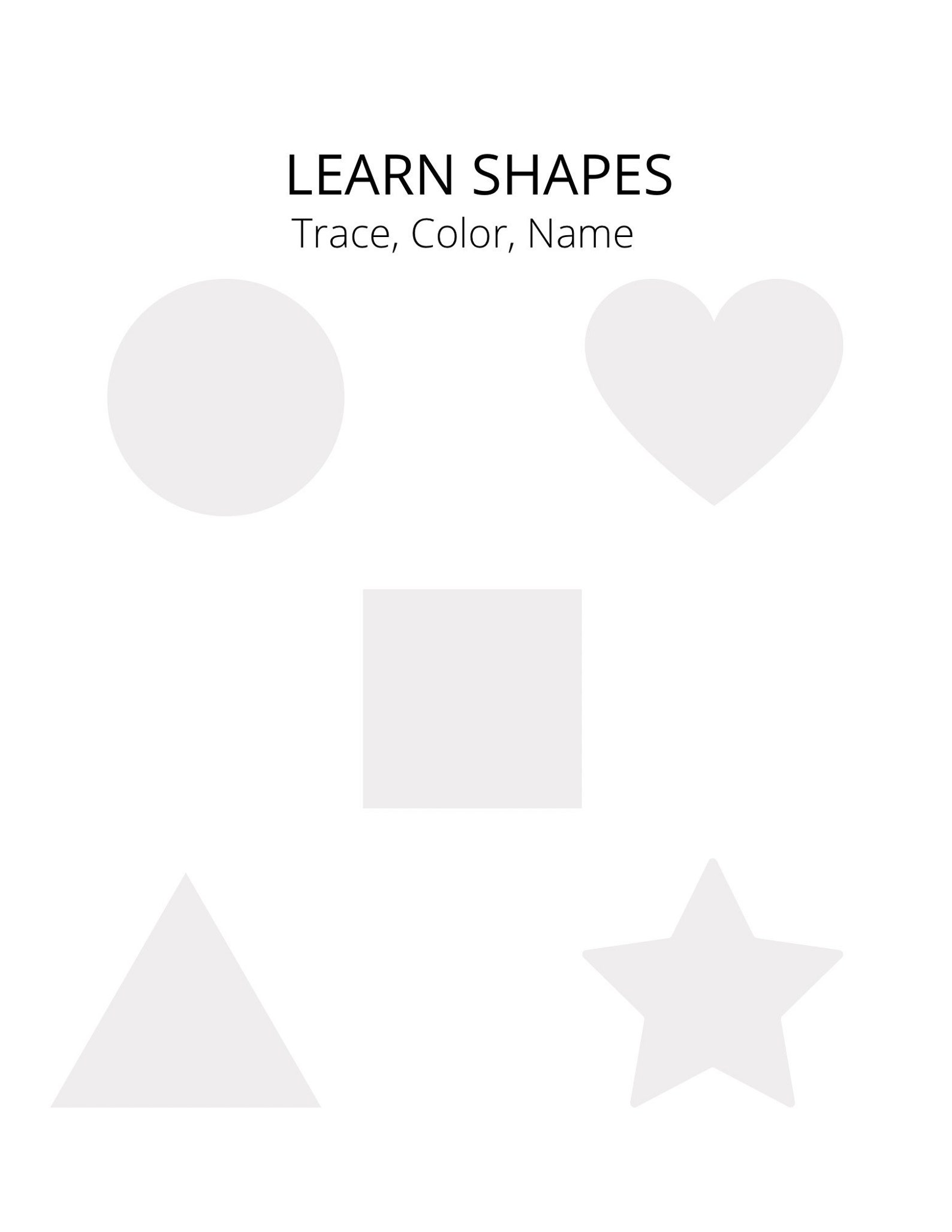 Preschool Toddler Learning Shapes Tools Learning Printable - Etsy