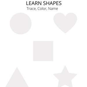 Preschool Toddler Learning Shapes Tools Learning Printable - Etsy