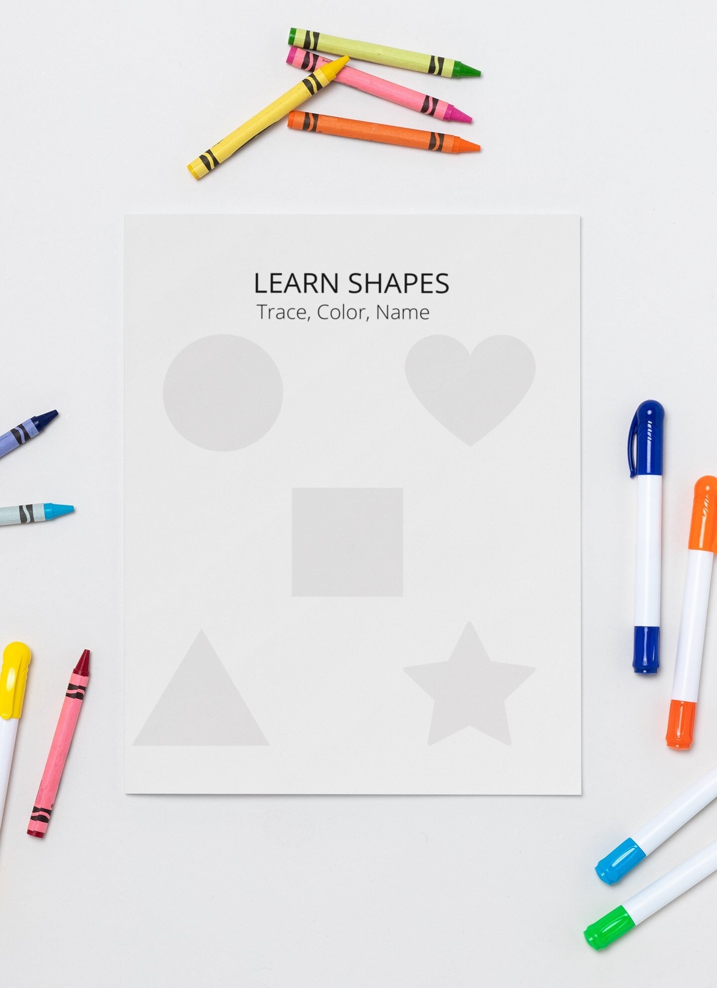 Preschool Toddler Learning Shapes Tools Learning Printable - Etsy