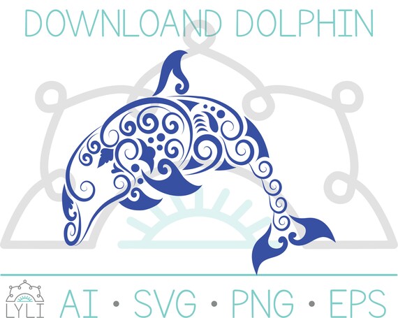 Dolphin File Download SVG AI PNG Jpg Eps Image for Vinyls - Etsy