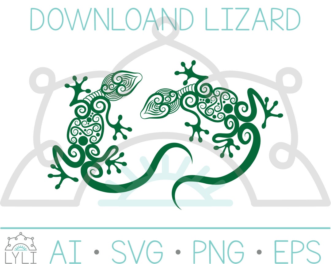 Lizard Cut File SVG, AI, PNG, Jpg, Eps Image for Vinyls, Stickers ...