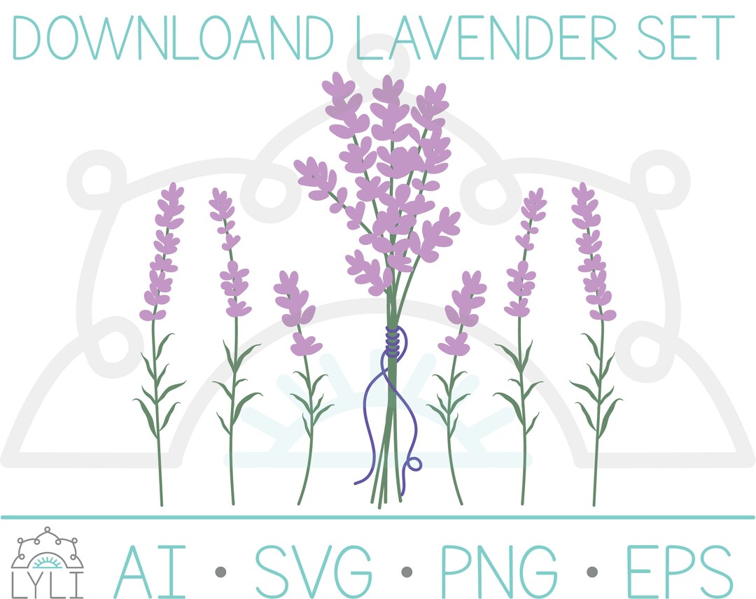 LAVENDER SET Digital Download Eps, Svg, Png Eps. Symbol Esoteric ...