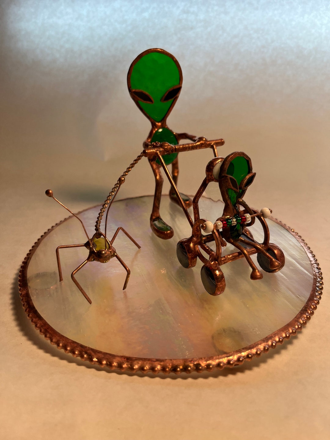 Stained Glass Aliens Out for a Stroll - Etsy