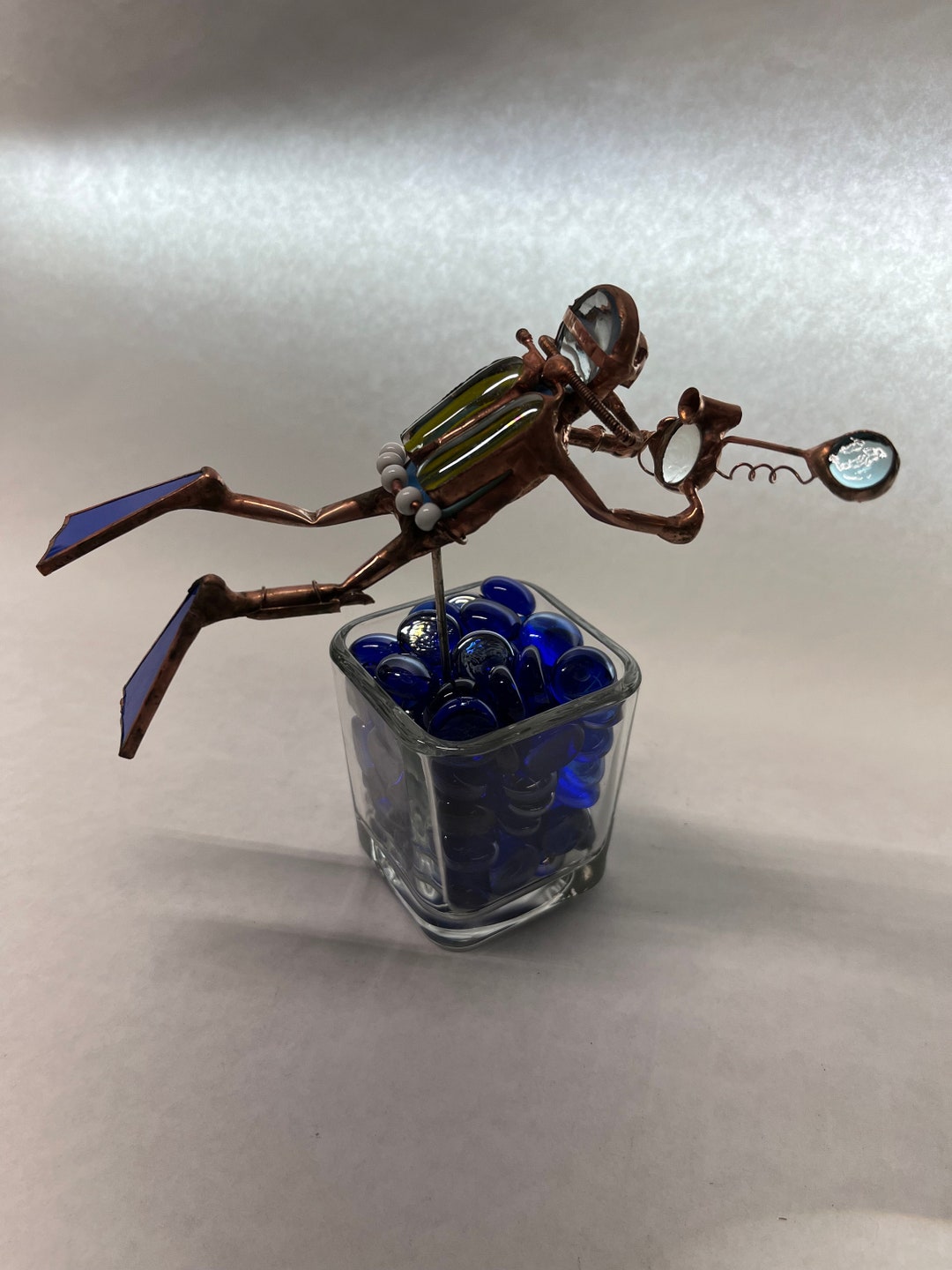 Stained Glass SCUBA DIVING PHOTOGRAPHER - Etsy